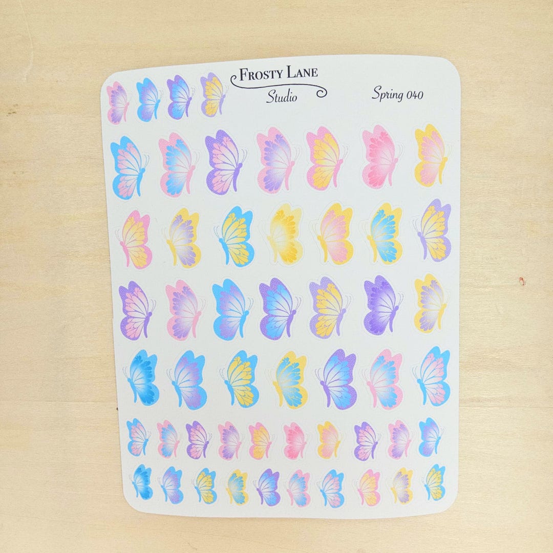 Butterfly Sticker Sheet for Journaling and Planning - Etsy