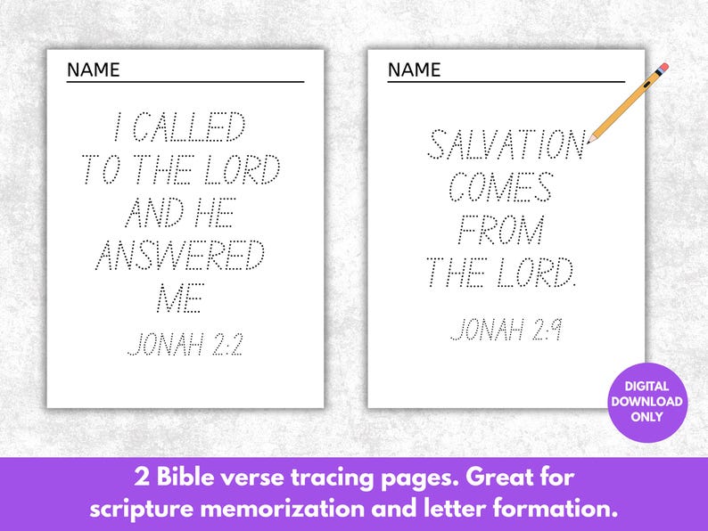 Jonah Activity Pages for Kids Bible Verse Worksheets Printable Sunday ...