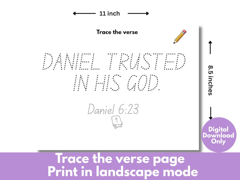 Sunday School Activity Bundle: Daniel Bible Story Printable Worksheets ...
