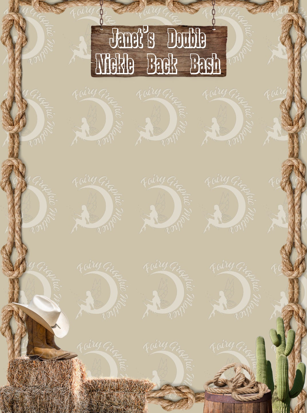 ANY SIZE Rodeo 360 Photo Booth Template - Etsy