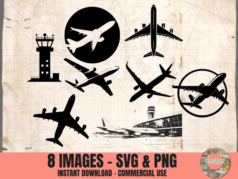 Airplane SVG, Airplane PNG, Airplane Clip Art, Airplane Clipart ...
