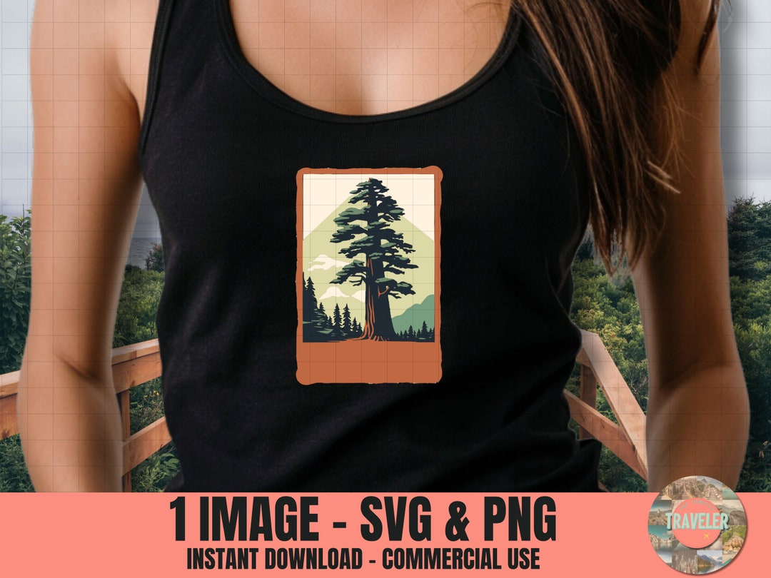 Sequoia Tree SVG, Sequoia SVG, Tree Svg, Nature Svg, California Svg ...