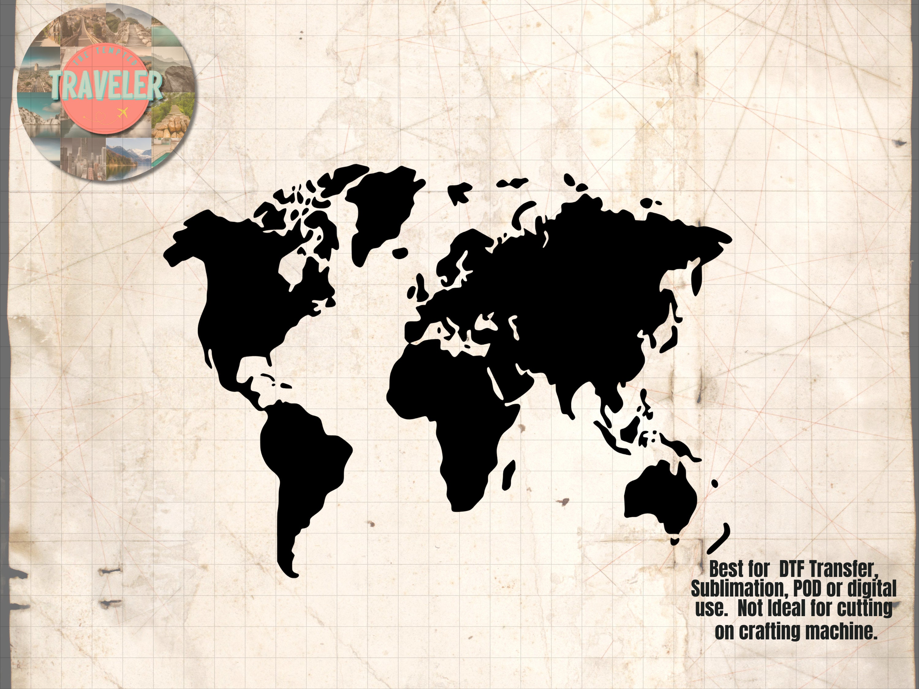 World Map SVG, Map SVG, Map Silhouette, Map Outline, World Map Outline, World Map Printable ...