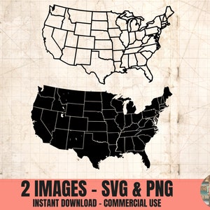 US Map Svg, USA Map Svg, USA Map Vector, Usa Map, United States Map ...