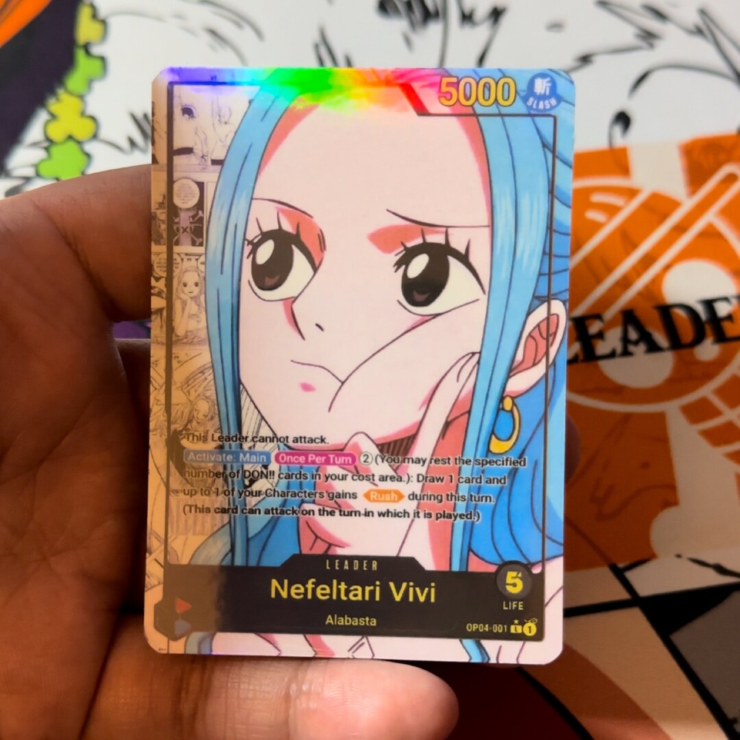 Custom Leader OPTCG Red Blue Holographic Handmade Custom Proxy - Etsy