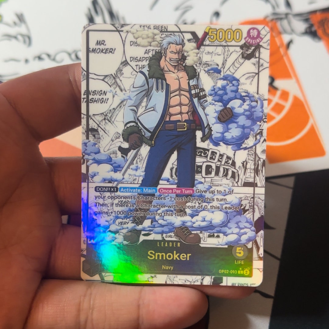 Custom Leader Black Holographic Handmade Custom Proxy OPTCG - Etsy