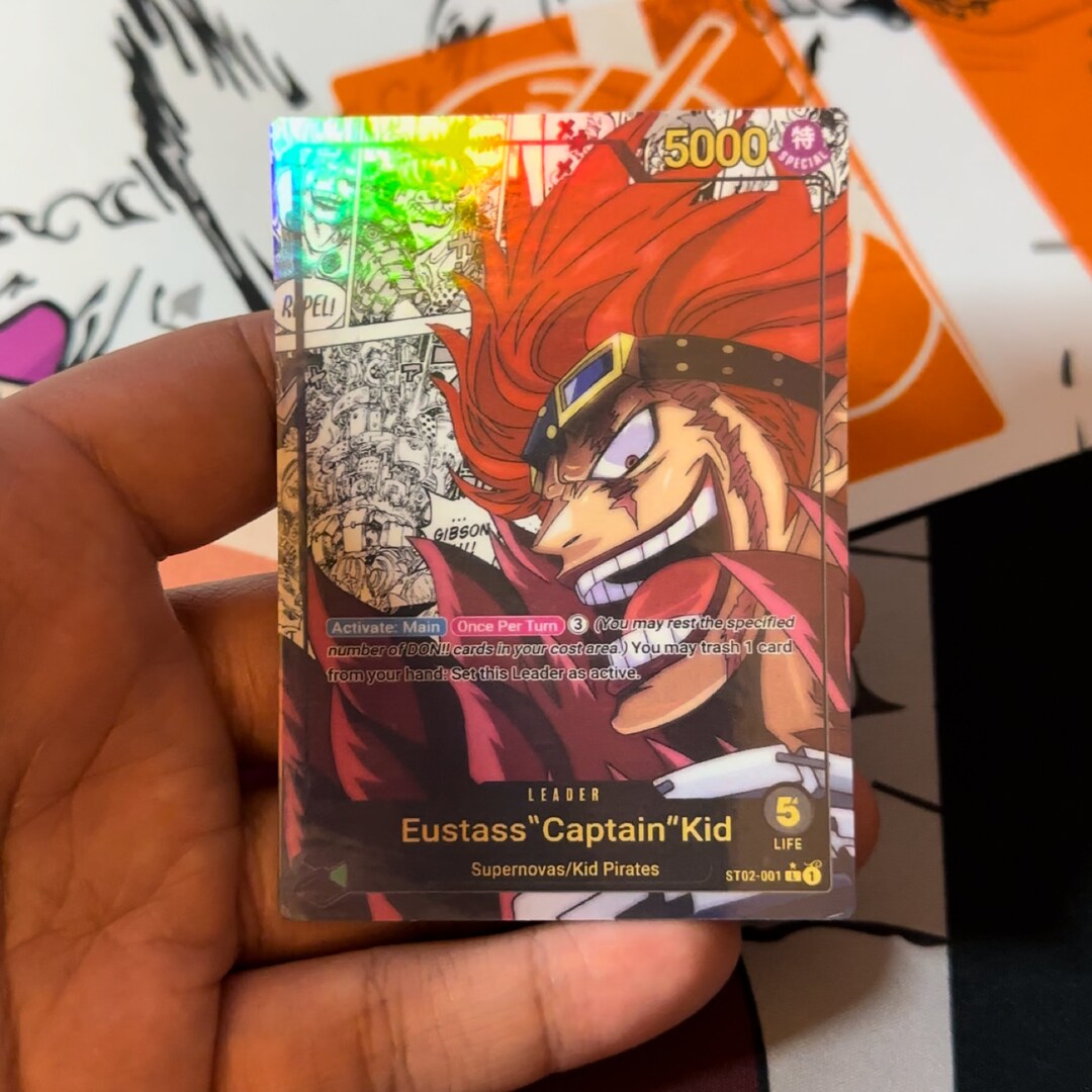 Custom Leader Green Holographic Handmade Custom Proxy OPTCG - Etsy