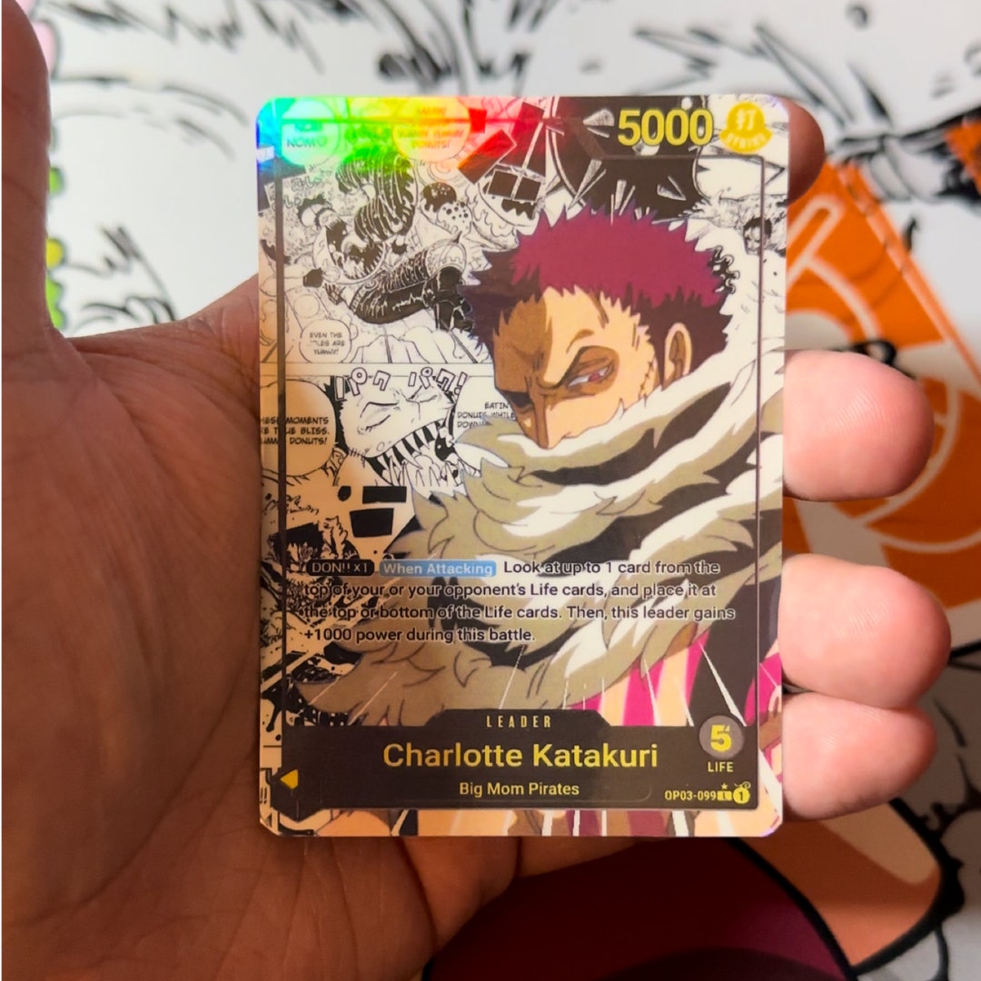 Custom Leader OPTCG Yellow Holographic Handmade Custom Proxy - Etsy