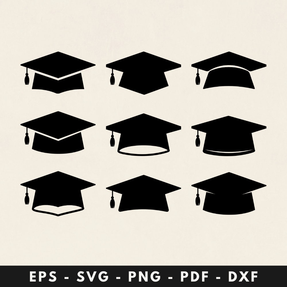 Graduation Cap SVG File, Graduation Cap Instant Download, Class of 2024 ...