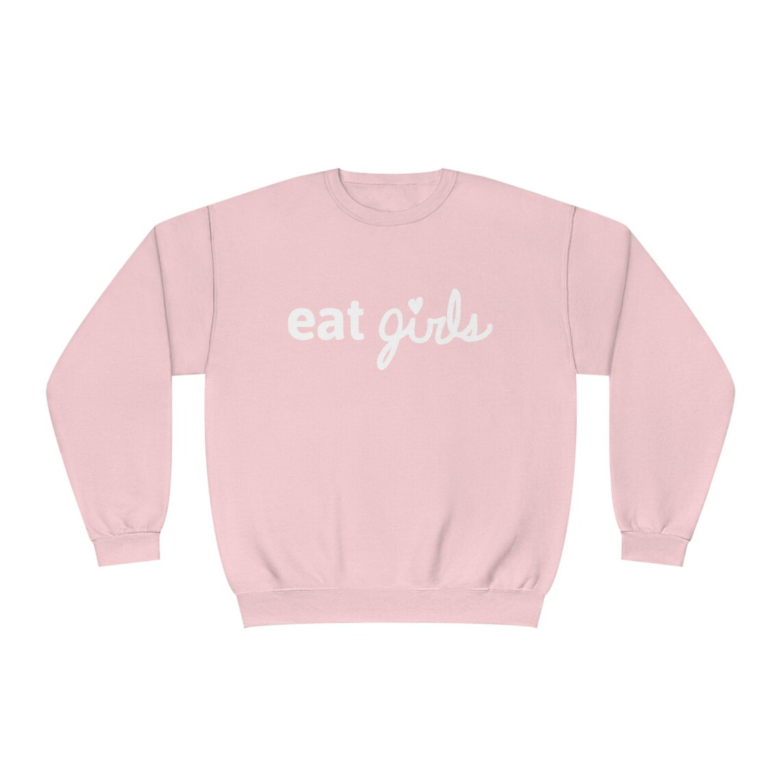 Cute Girls Logo Crewneck Sweatshirt, Pink Blue Unisex Jumper, Eat Girls ...