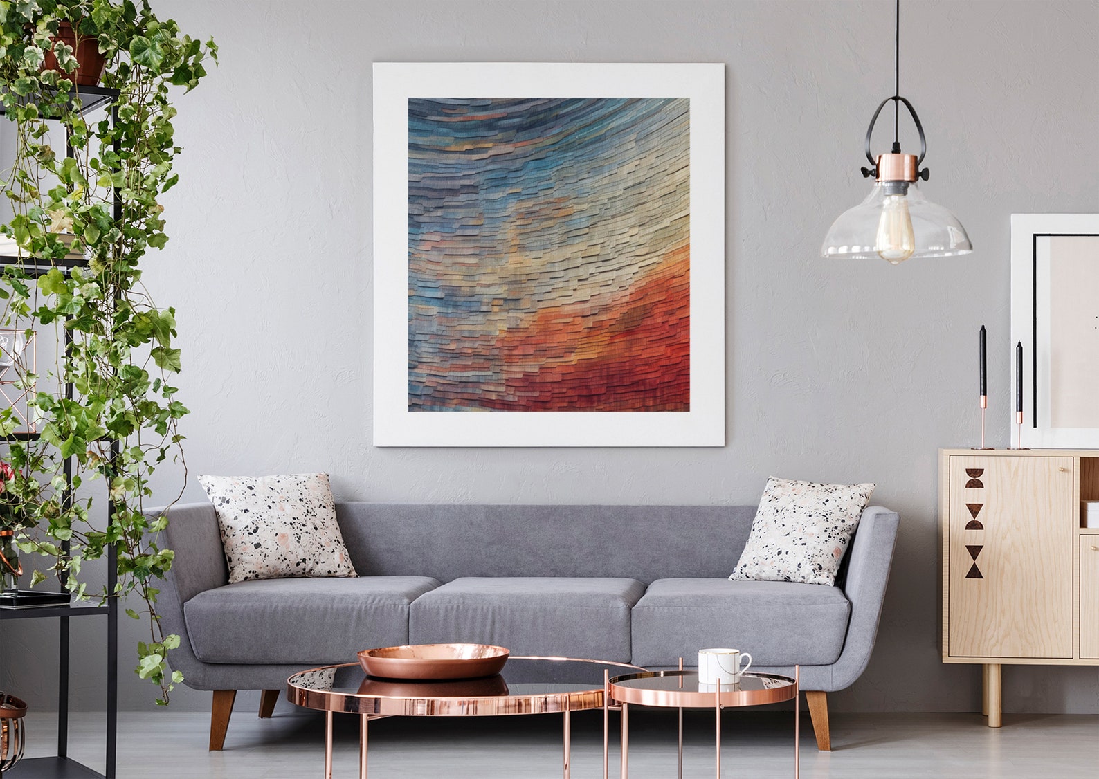 Spectrum Flow Artwork: Dynamic Abstract Canvas for Home Styling - Etsy