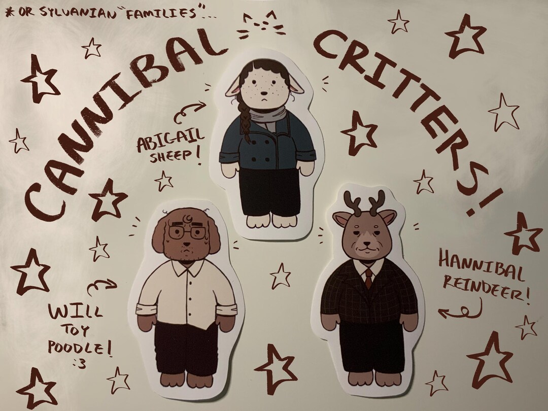 Cannibal Critters Hannibal Stickers !!! - Etsy