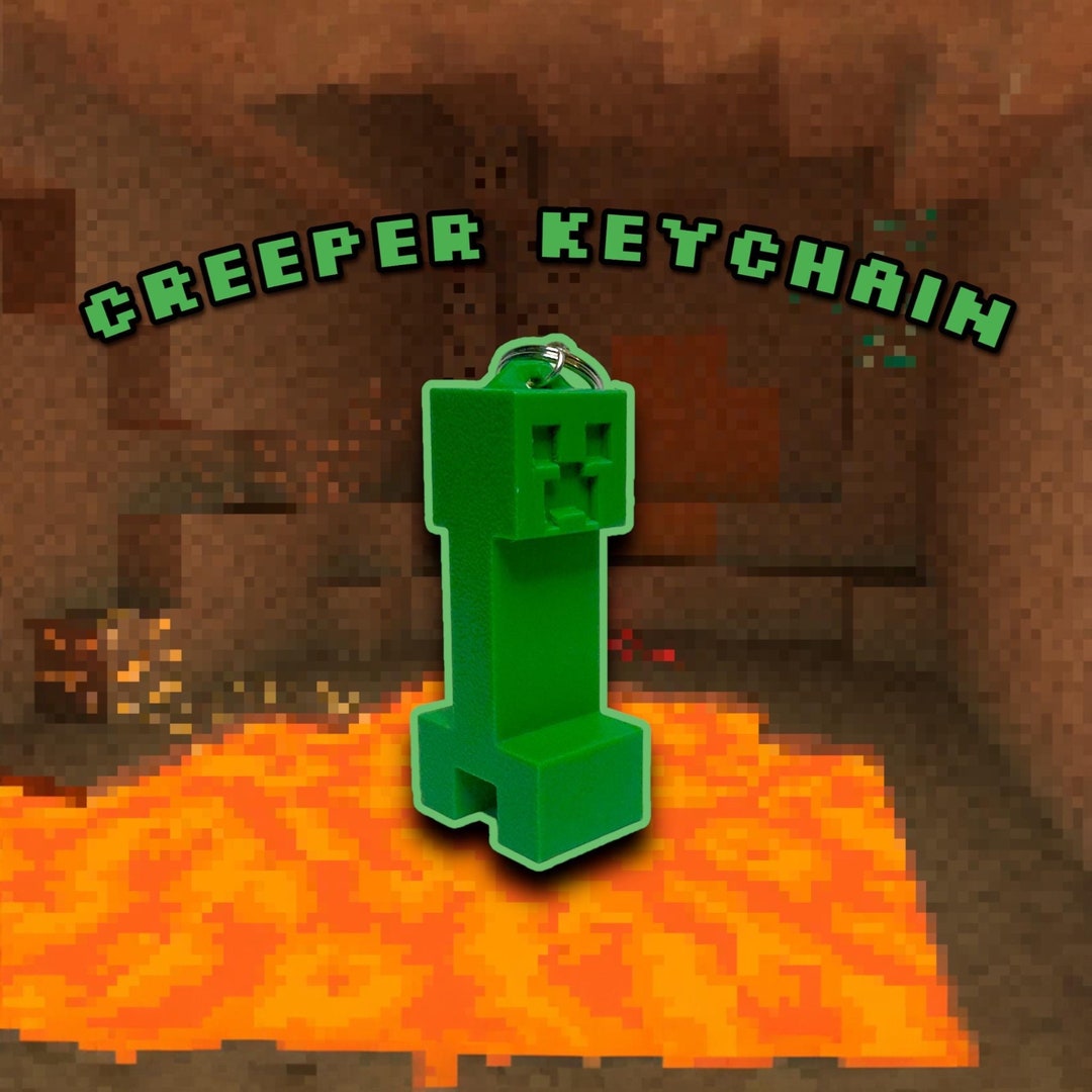 Creeper Keychain - Minecraft Inspired - Etsy