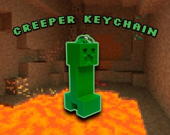 Minecraft Creeper Pony Bead Keychain - Etsy
