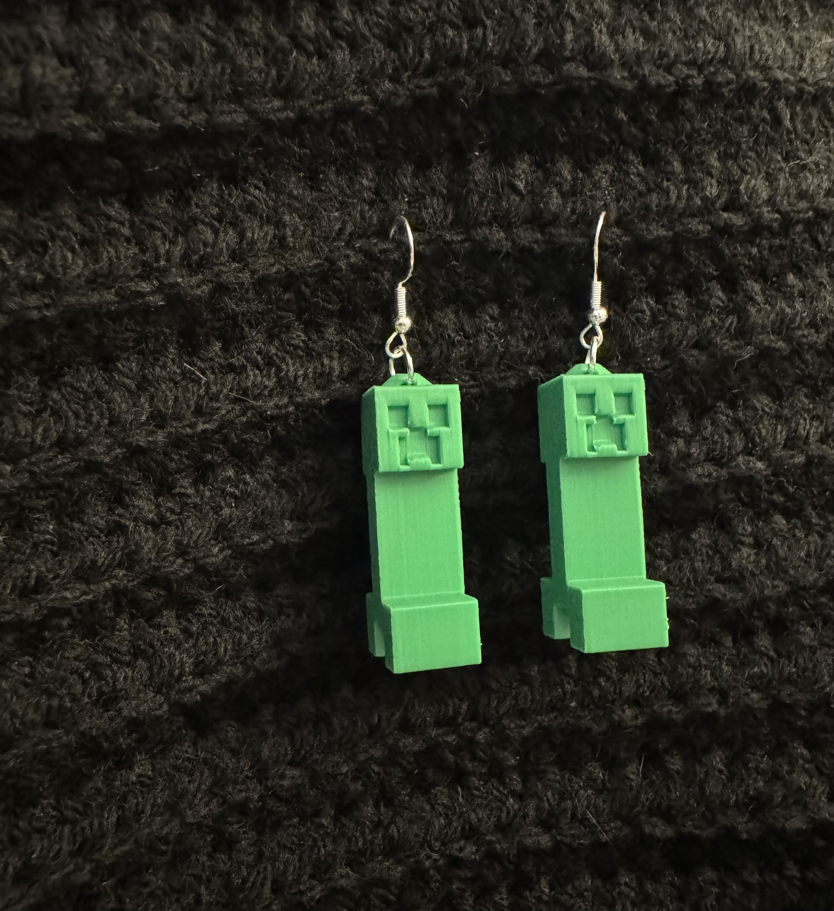 Creeper Earrings-minecraft Inspired-hypoallergenic - Etsy