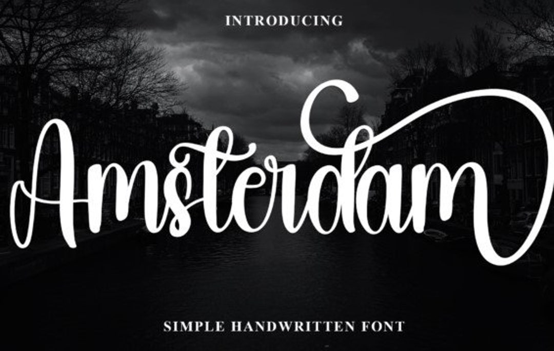 Amsterdam Font, Handwritten Stylish Fonts, Cursive Calligraphy Fonts ...