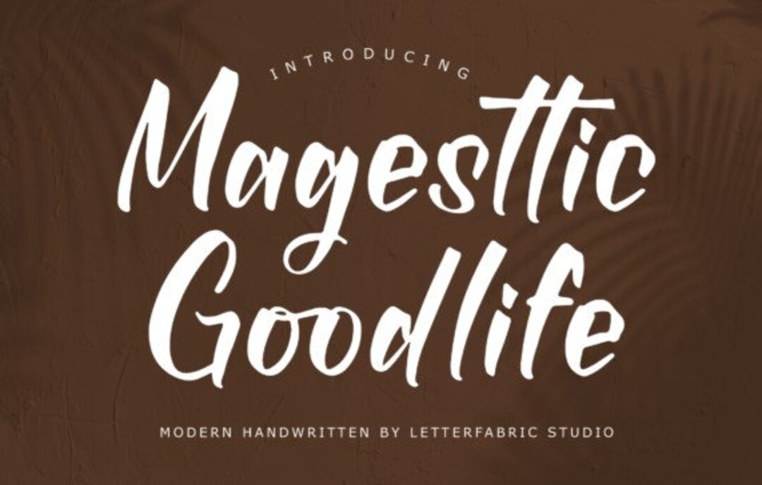 Magesttic Goodlife Font, Handwritten Font, Retro Font, Vintage Font ...
