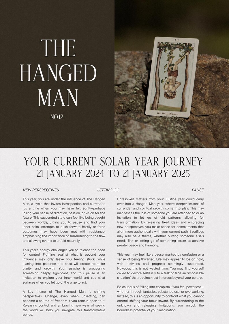 2025 Solar Year Tarot Forecast, Year Ahead Reading, Solar Return ...