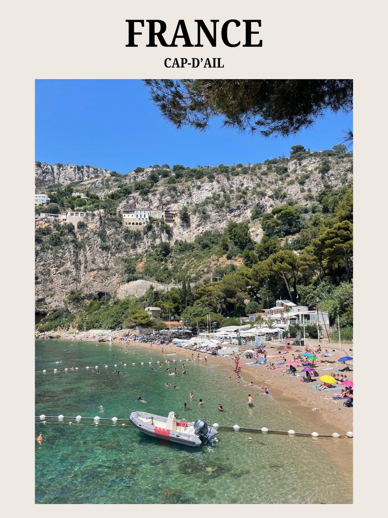 French Riviera Poster. France Poster. French Riviera Art. Travel Print ...