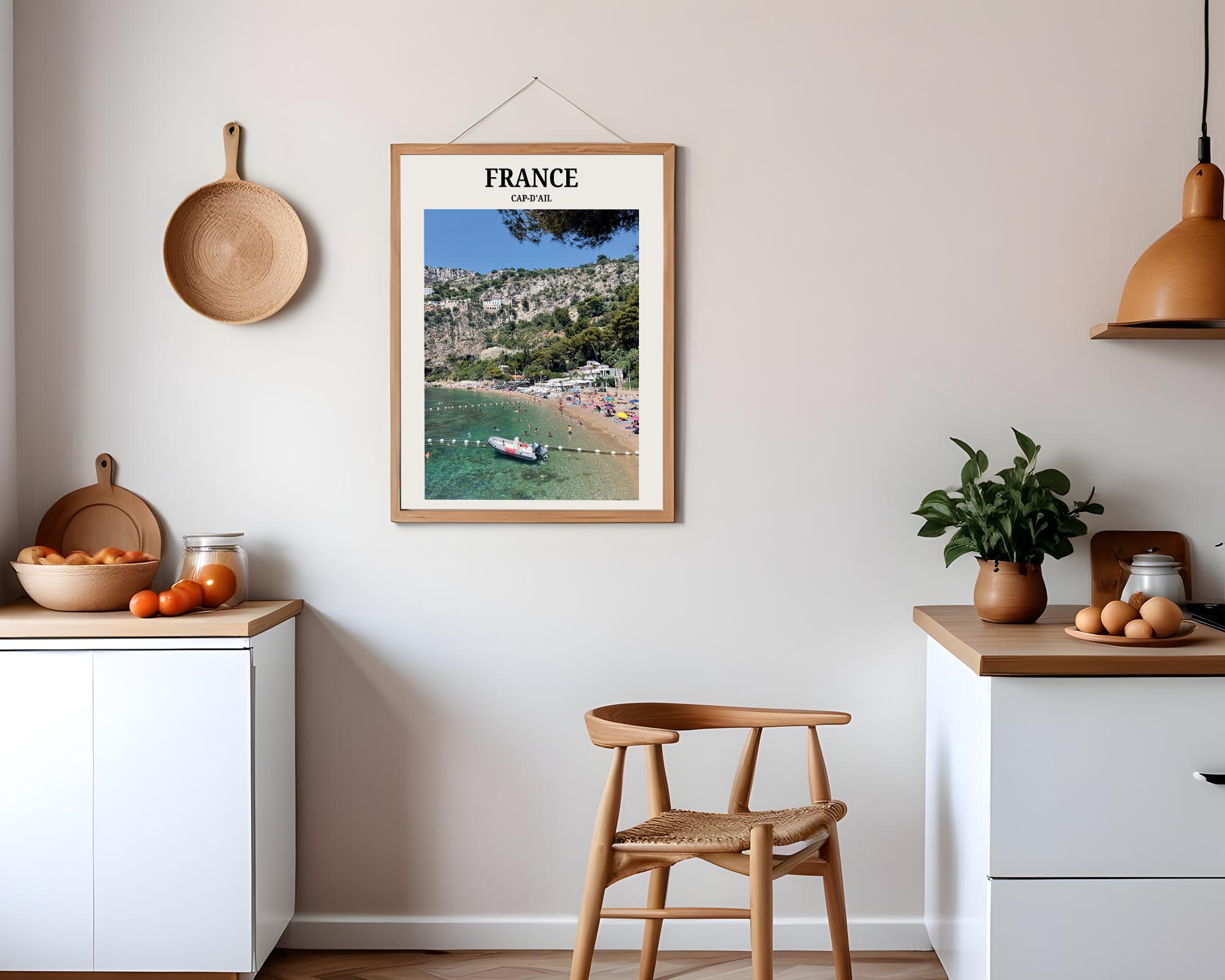 French Riviera Poster. France Poster. French Riviera Art. Travel Print ...