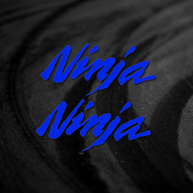 Kawasaki Ninja Sticker Decal Set X2 - Funny Bumper or Window Vinyl Die ...