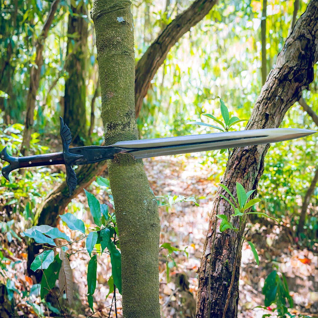 Handmade Carbon Steel Forged Knife 27.5 Inch Farmers Using Sword Ready ...