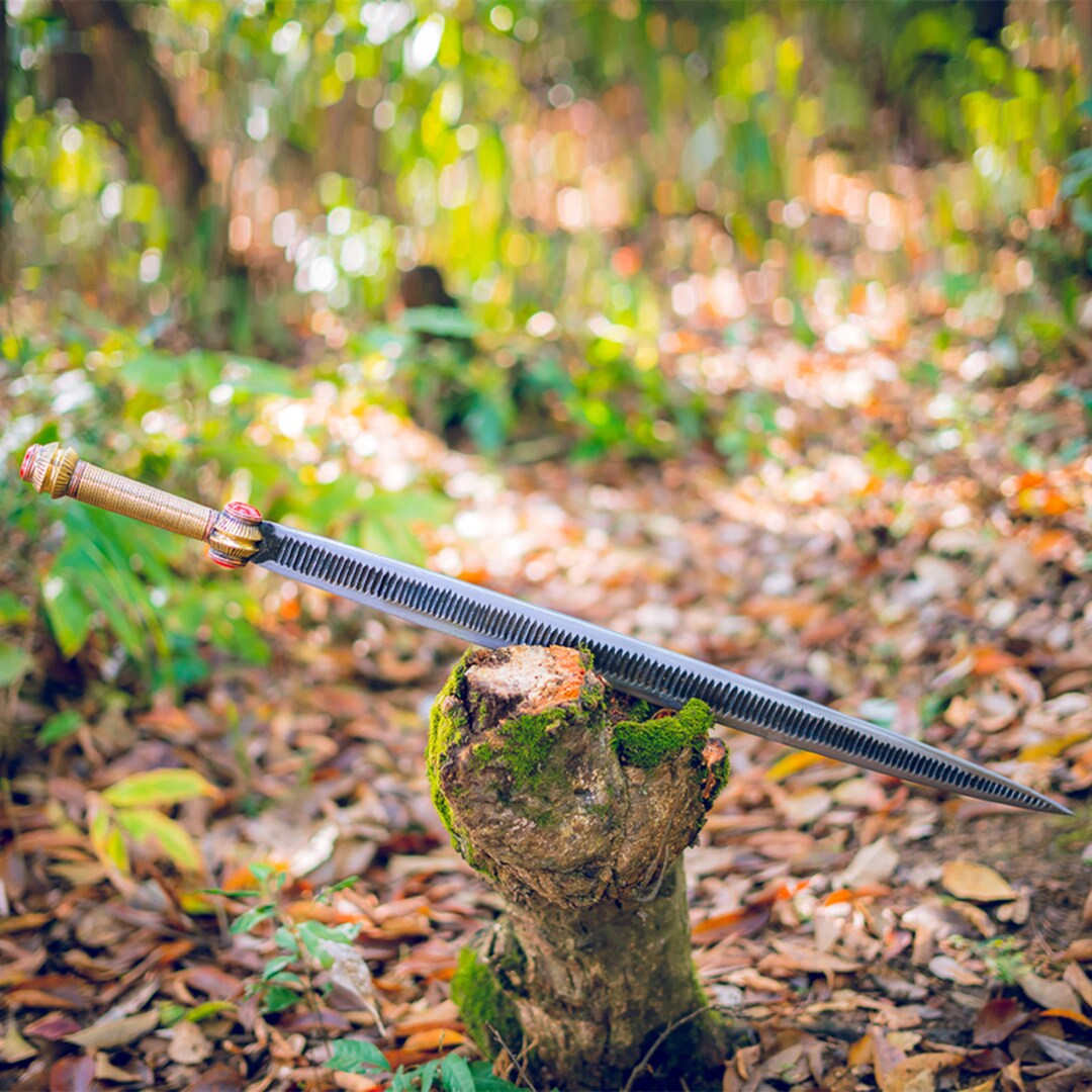 30 Inch Hand Forged Viking Sword Knife Carbon Steel Blade Survival ...