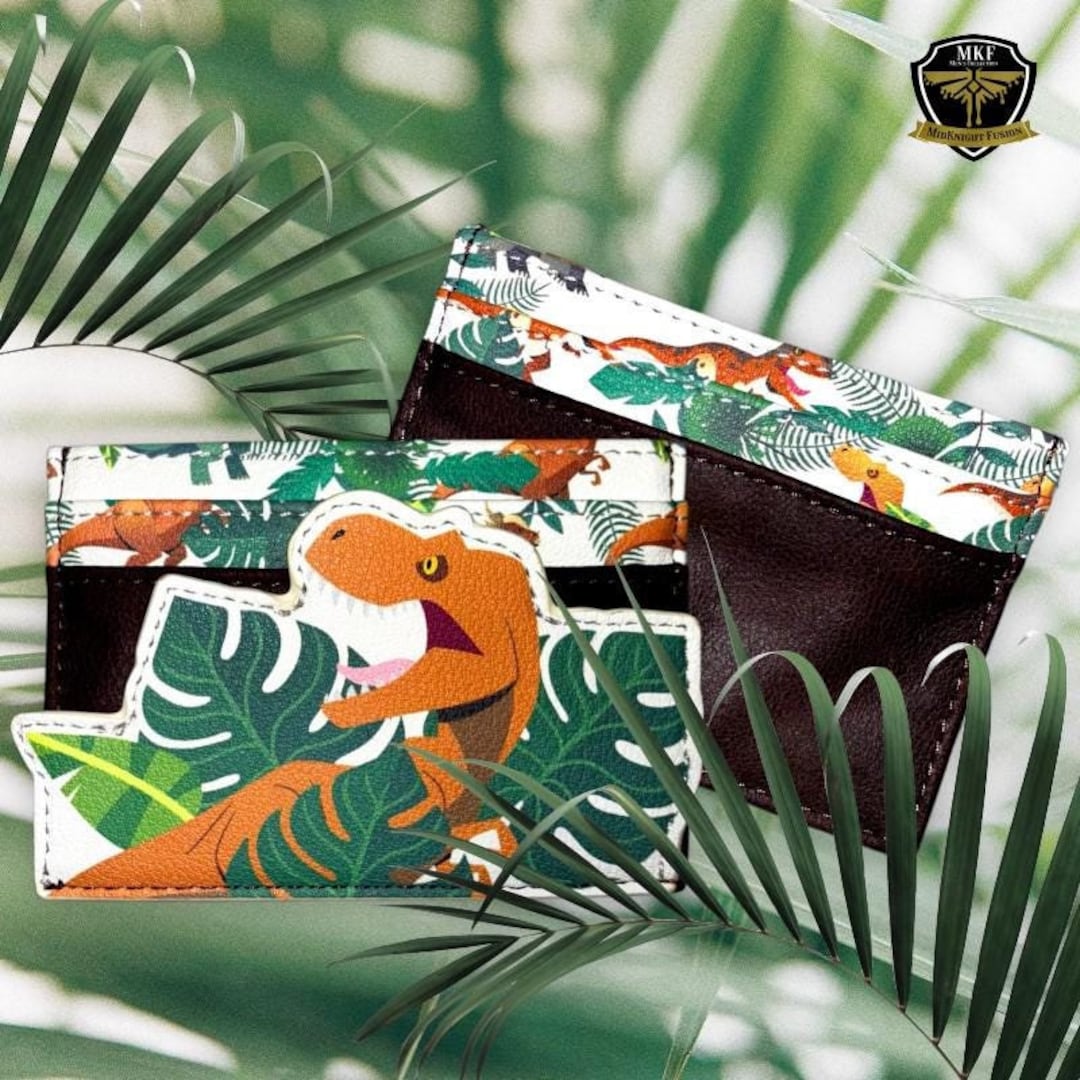 Jurassic Card Holder - Dinosaur Wallet - Etsy