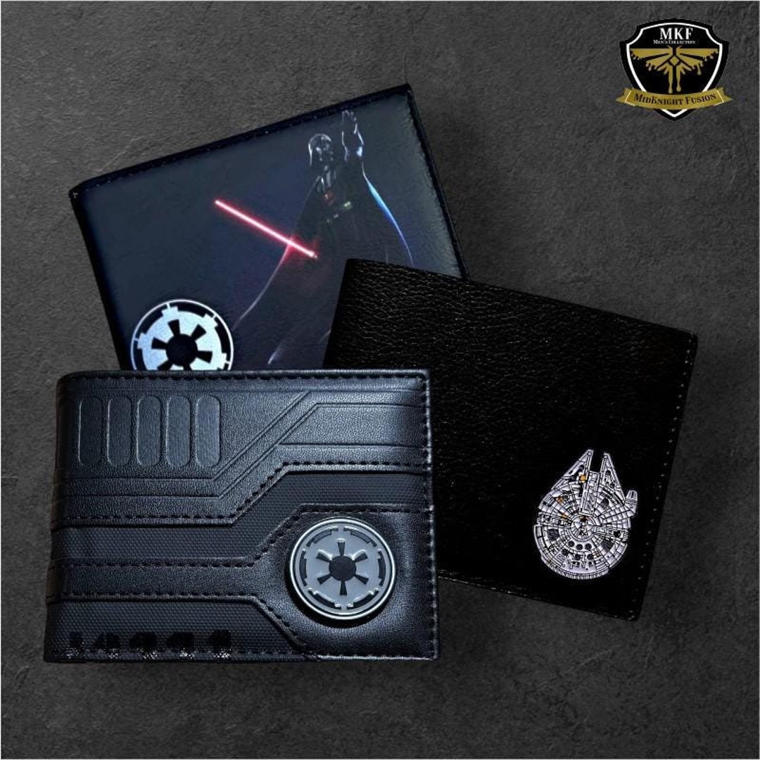 Star Wars Wallets Darth Vader, Empire or Millennium Falcon - Etsy