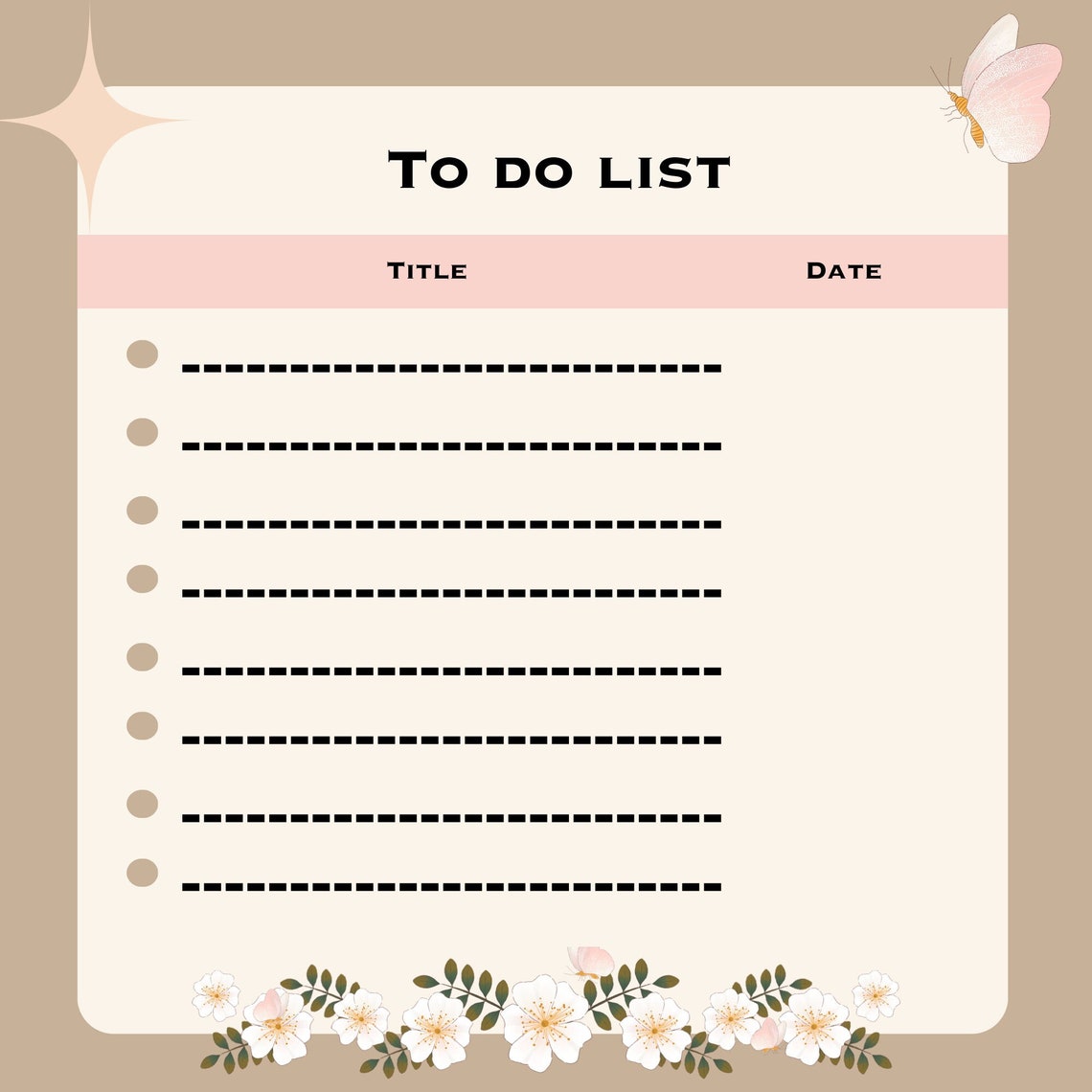 To-do List Templates - Etsy