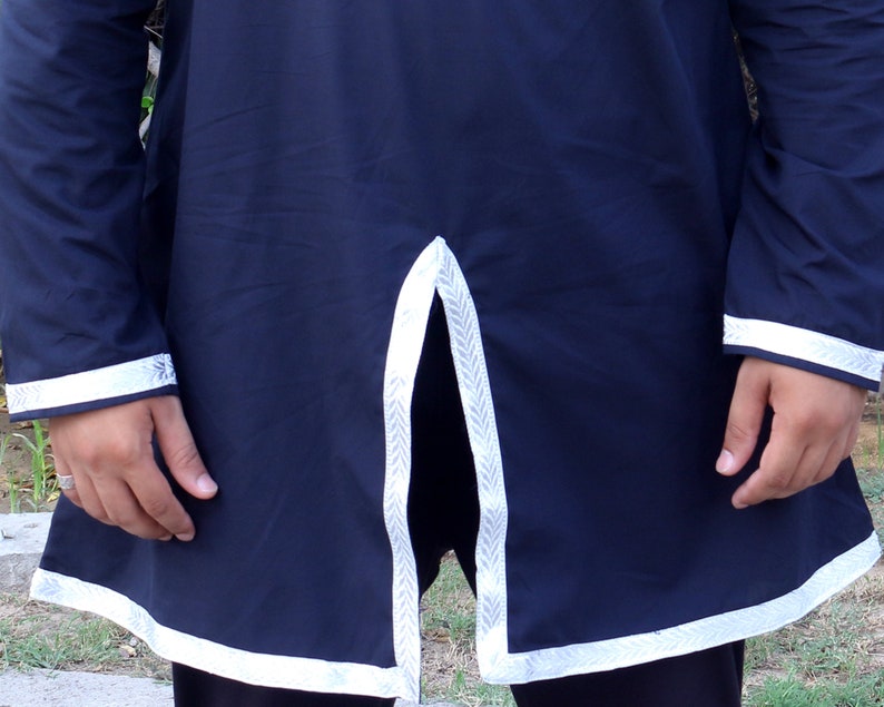 Medieval Ren Faire Victorian Cotton Tunic, Handmade Renaissance Fair ...