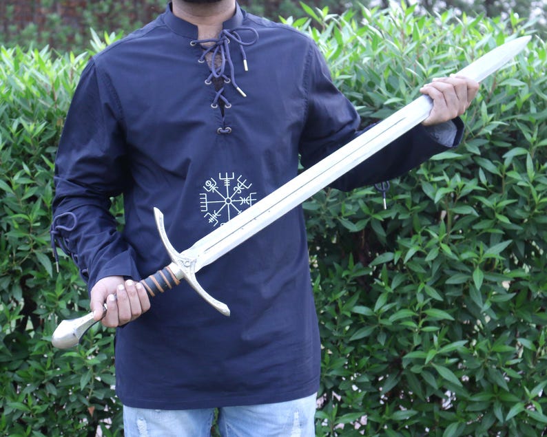 Plus Size Ren Faire Larp Viking Costume, Handmade Medieval Viking Linen ...