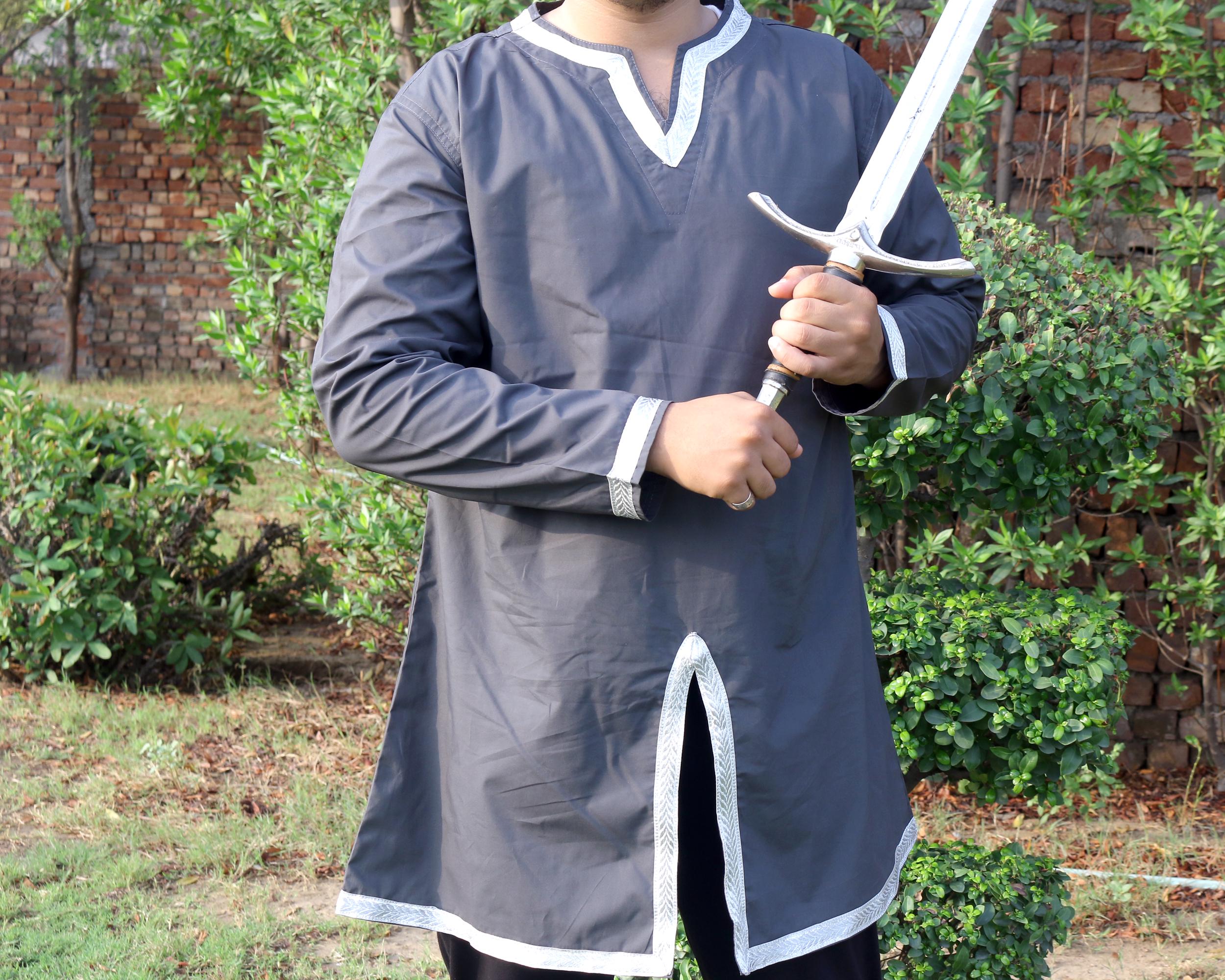 Renaissance Fair Viking Larp Tunic, Aesthetic Medieval Victorian Mens ...