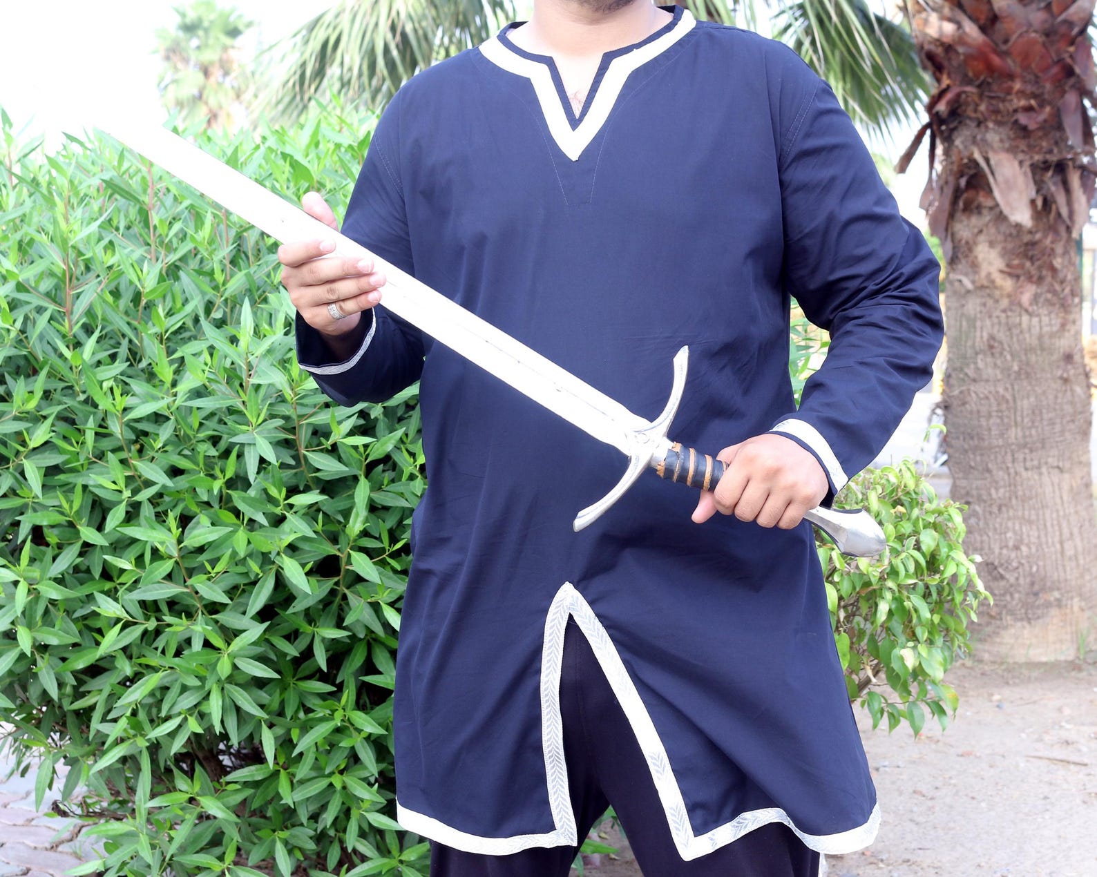 Renaissance Fair Viking Larp Tunic, Aesthetic Medieval Victorian Mens ...