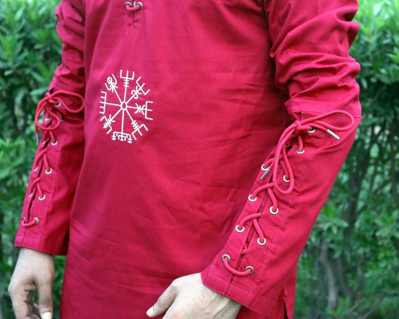 Plus Size Ren Faire Larp Viking Costume, Handmade Medieval Viking Linen ...