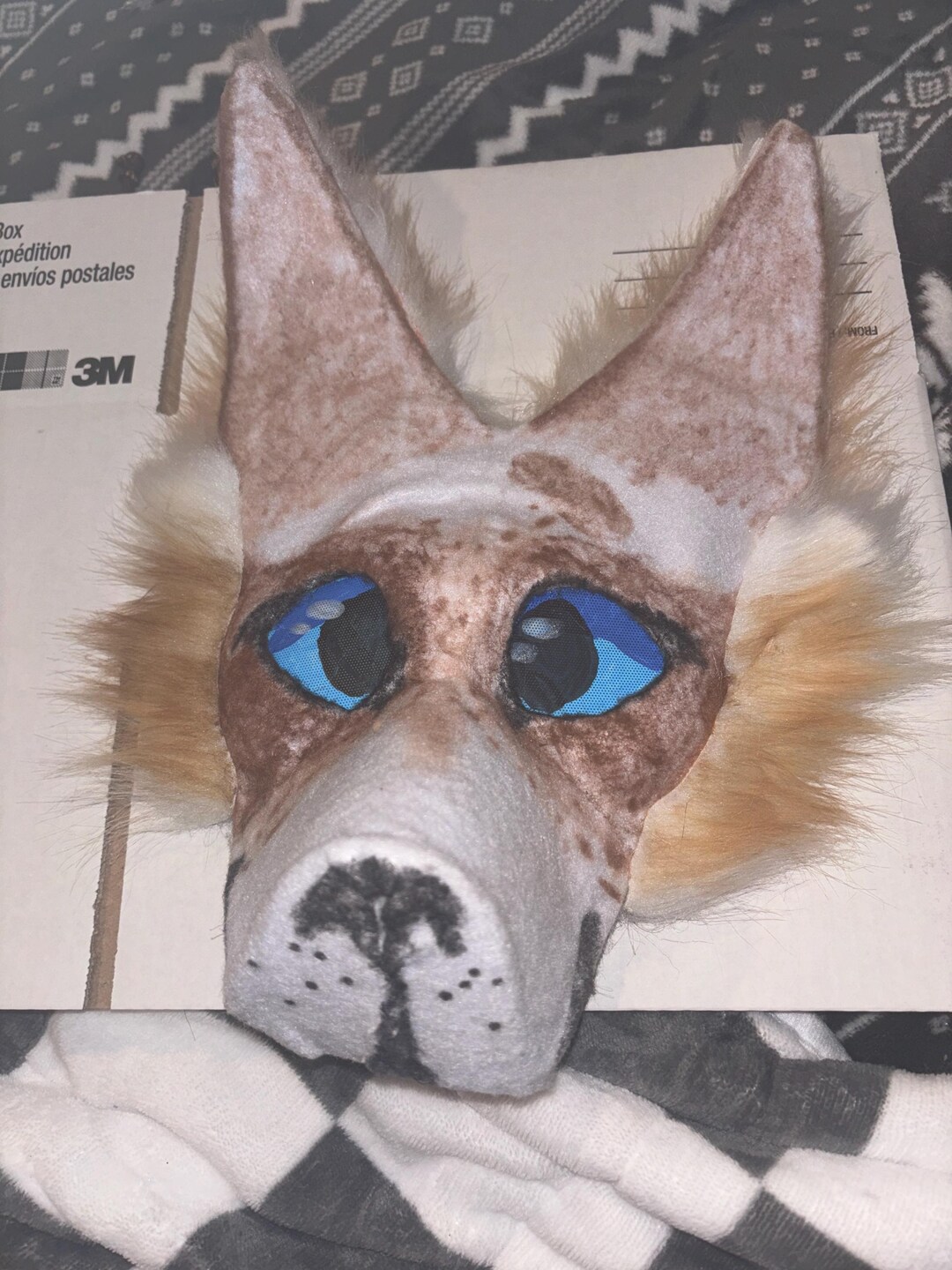 Brown Merle Border Collie Mask - Etsy
