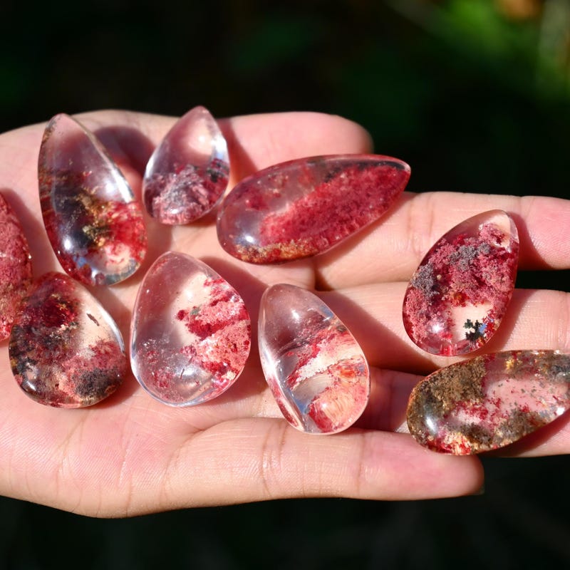 Red Quartz - Etsy