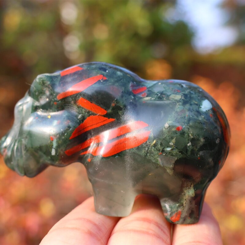 Hippo Figurine - Etsy
