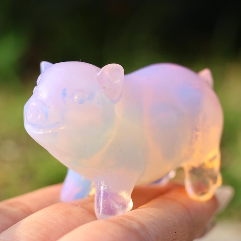 Crystal Carving Pigs - Etsy
