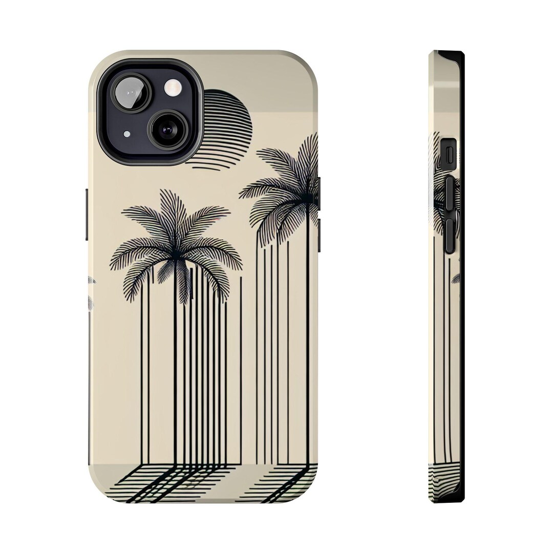 Palm Trees Phone Case, Palm Tree Minimalist iPhone Case, Minimalist ...