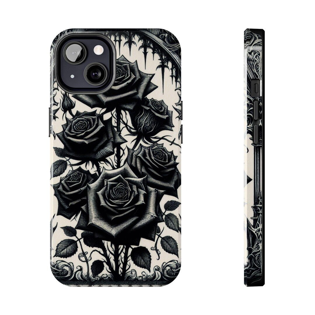 Black Roses Phone Case, Gothic Style iPhone Case, Gothic Samsung Case ...