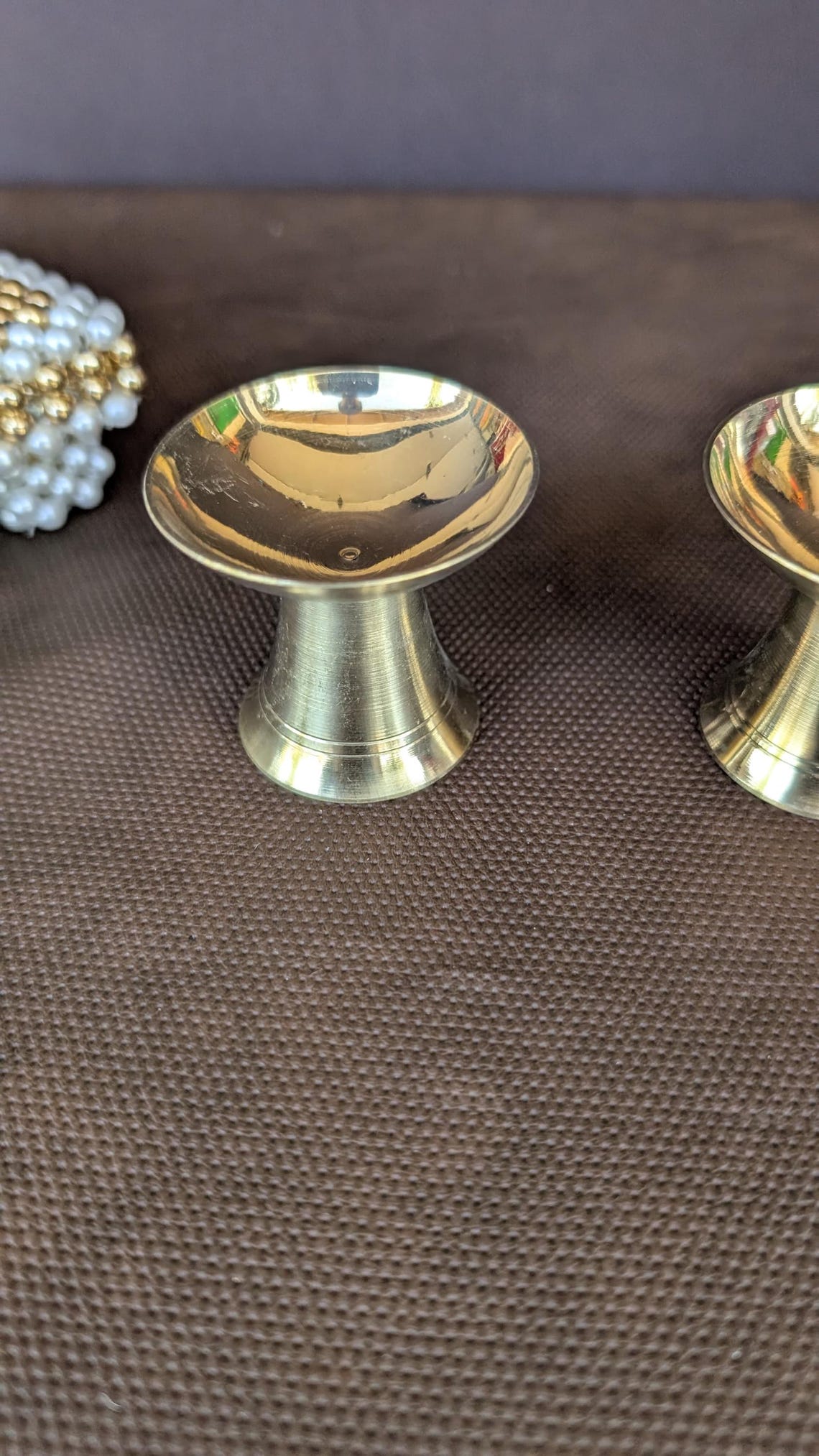 Brass Diya Lamp With Stand : Indian Puja Essentials, Traditional Brass ...