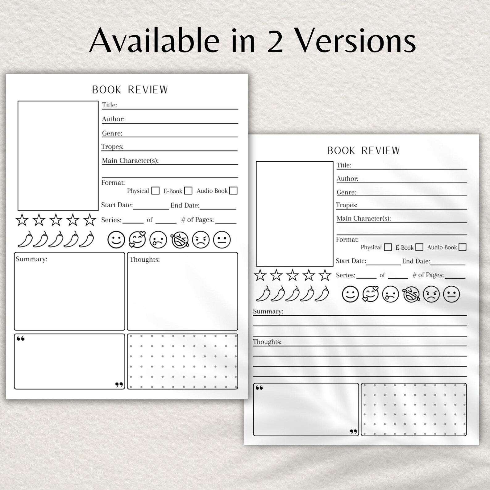 Book Review Template, Journal, Reading Log, Book Tracker, Goodnotes ...