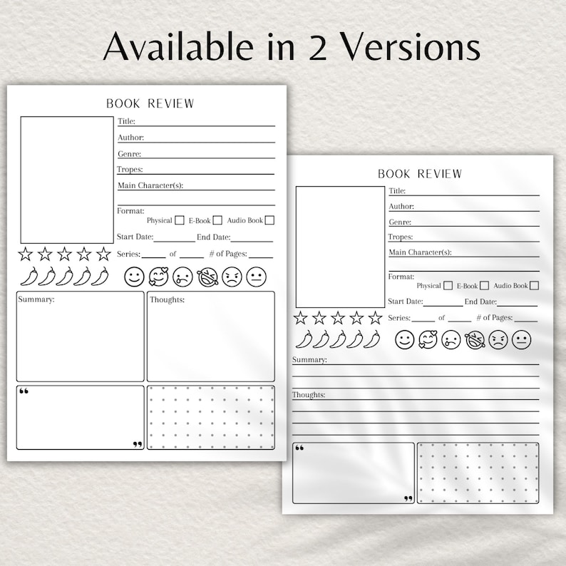 Book Review Template, Journal, Reading Log, Book Tracker, Goodnotes ...