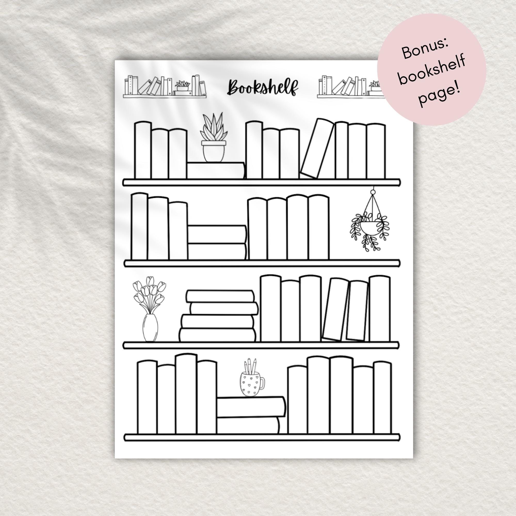 Book Review Template, Printable PDF, Reading Journal, Log, Book Tracker ...