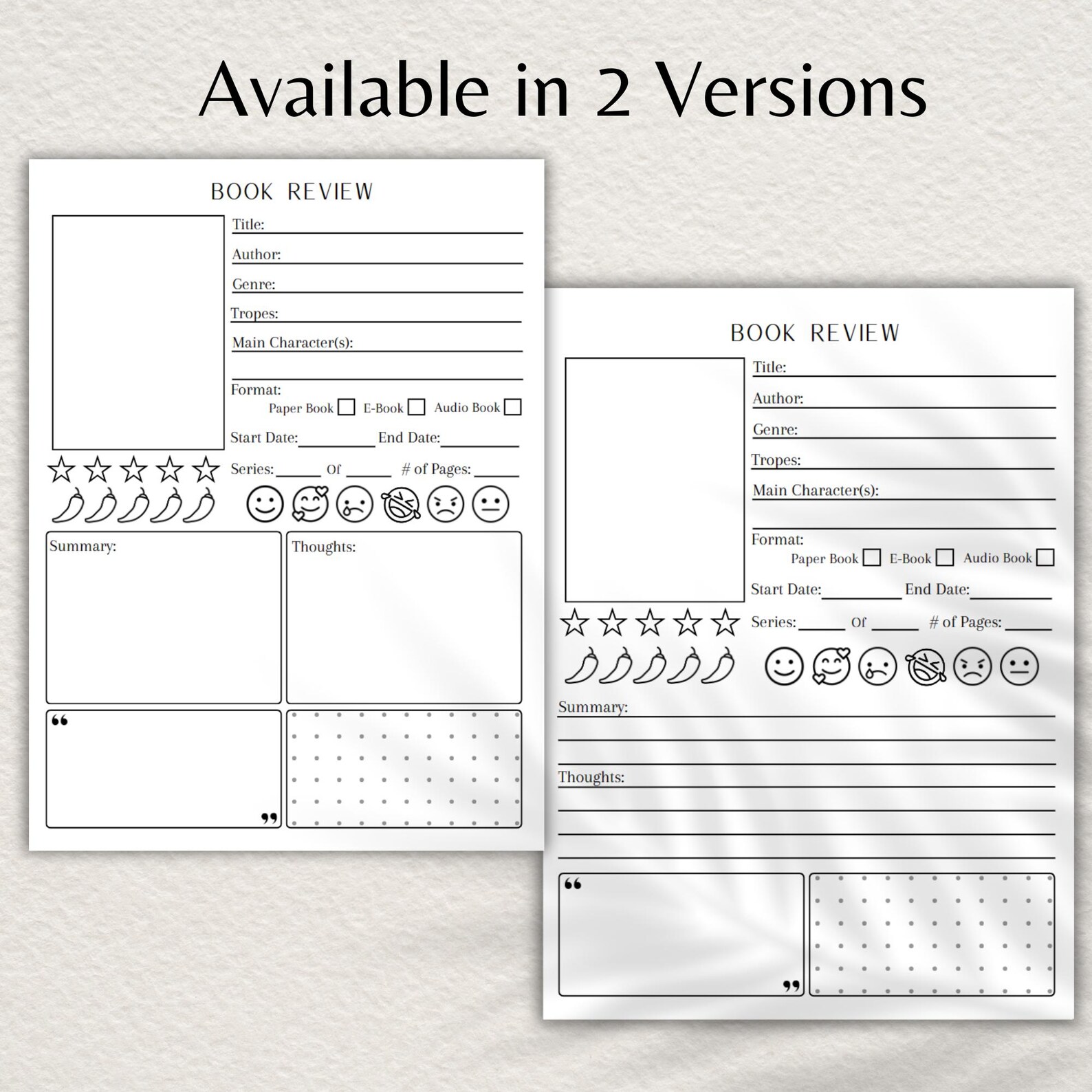 Book Review Template, Journal, Reading Log, Book Tracker, Goodnotes ...