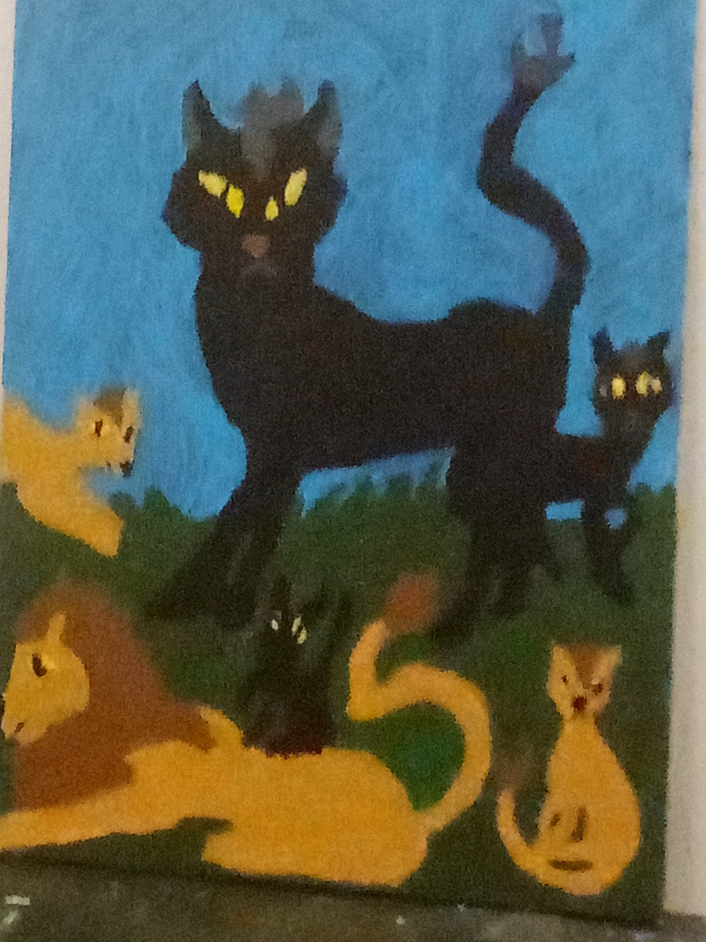 Original Cryptid Cat Paintings - Etsy