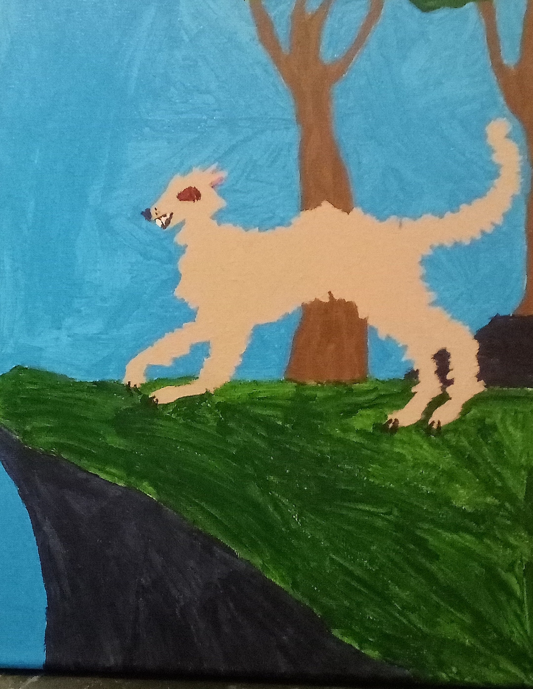 Original Cryptid Feline Paintings - Etsy