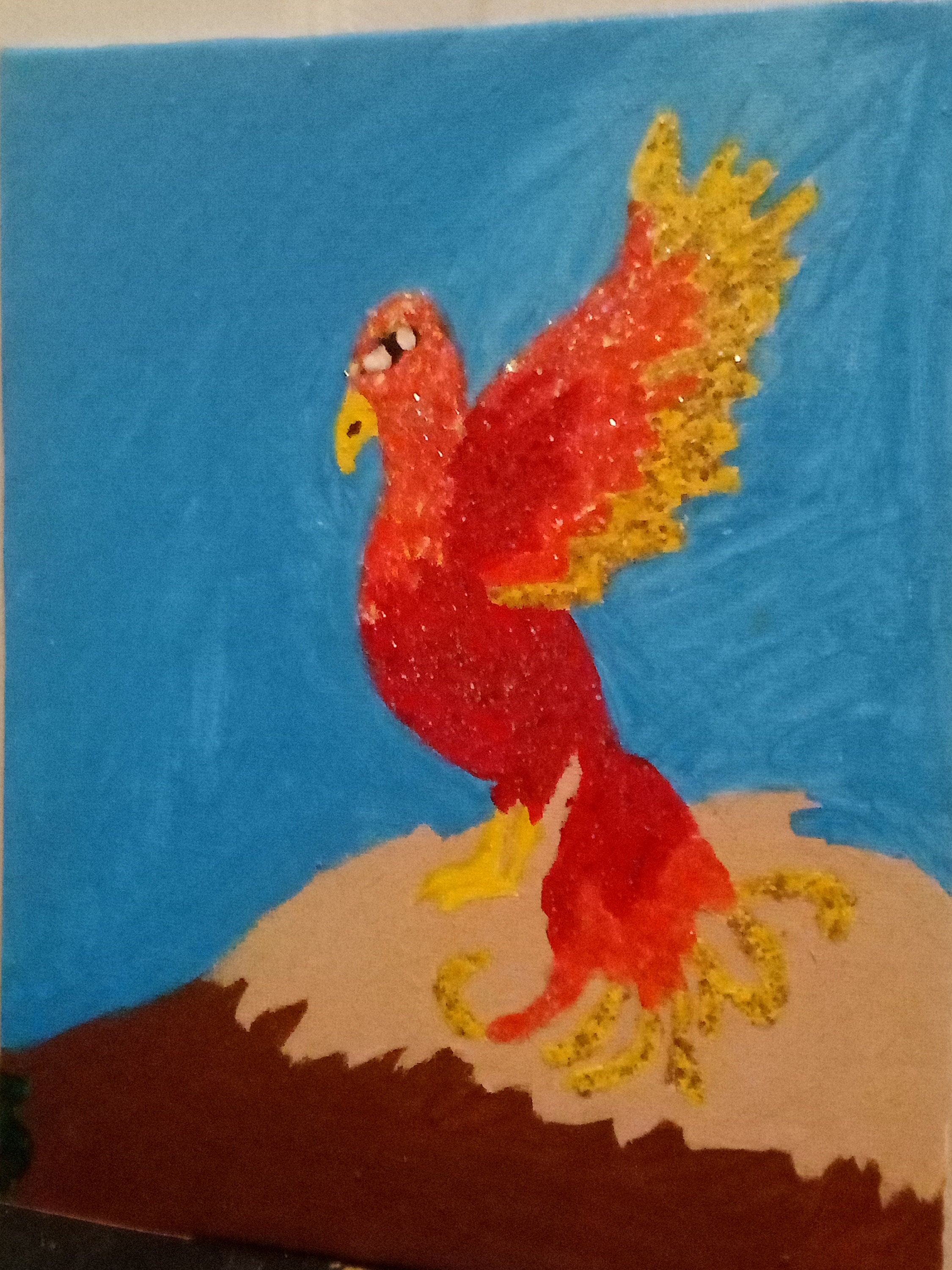 Original Flying Cryptid Painting - Etsy