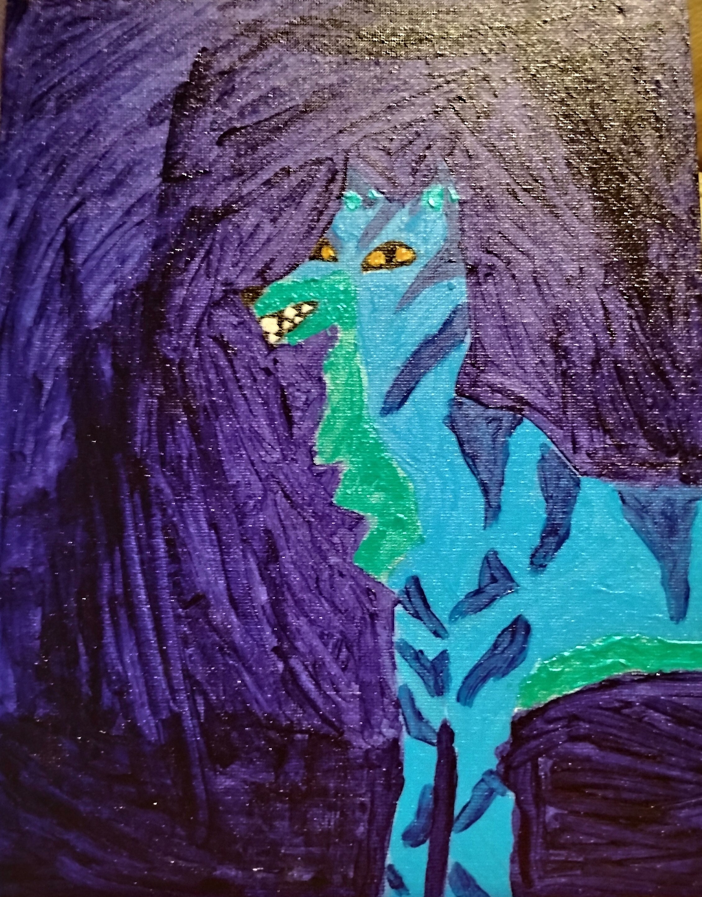 Original Cryptid Cat Paintings - Etsy